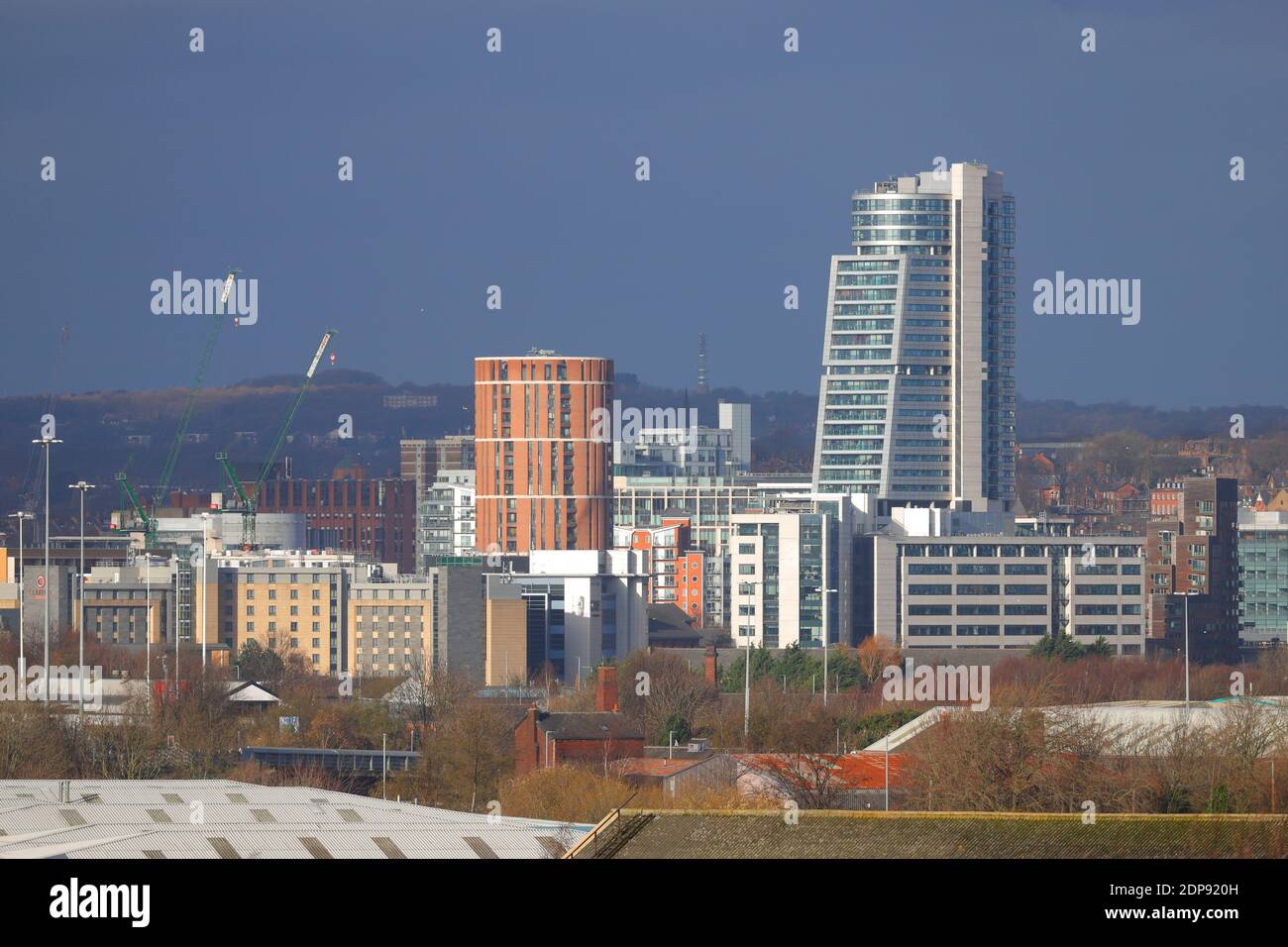 Candle House & Bridgewater Place dominating the Granary Wharf skyline ...