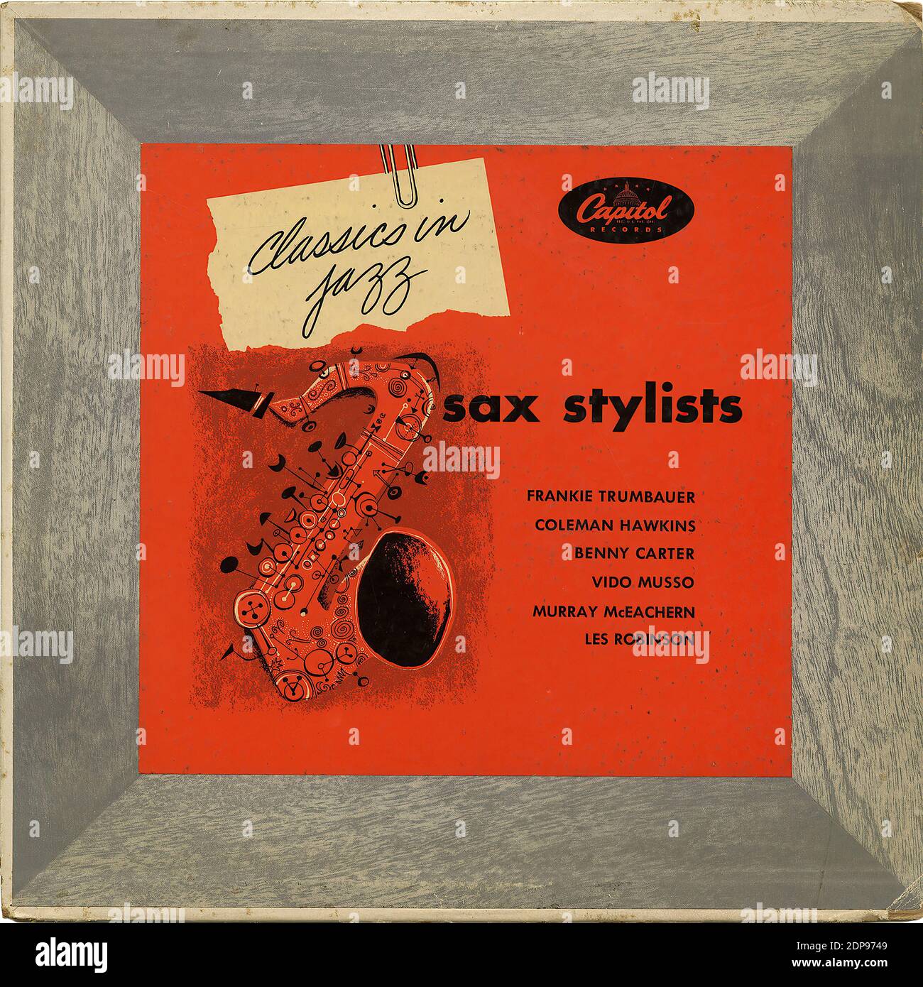 Sax Stylists - Vintage Record Cover Stock Photo - Alamy