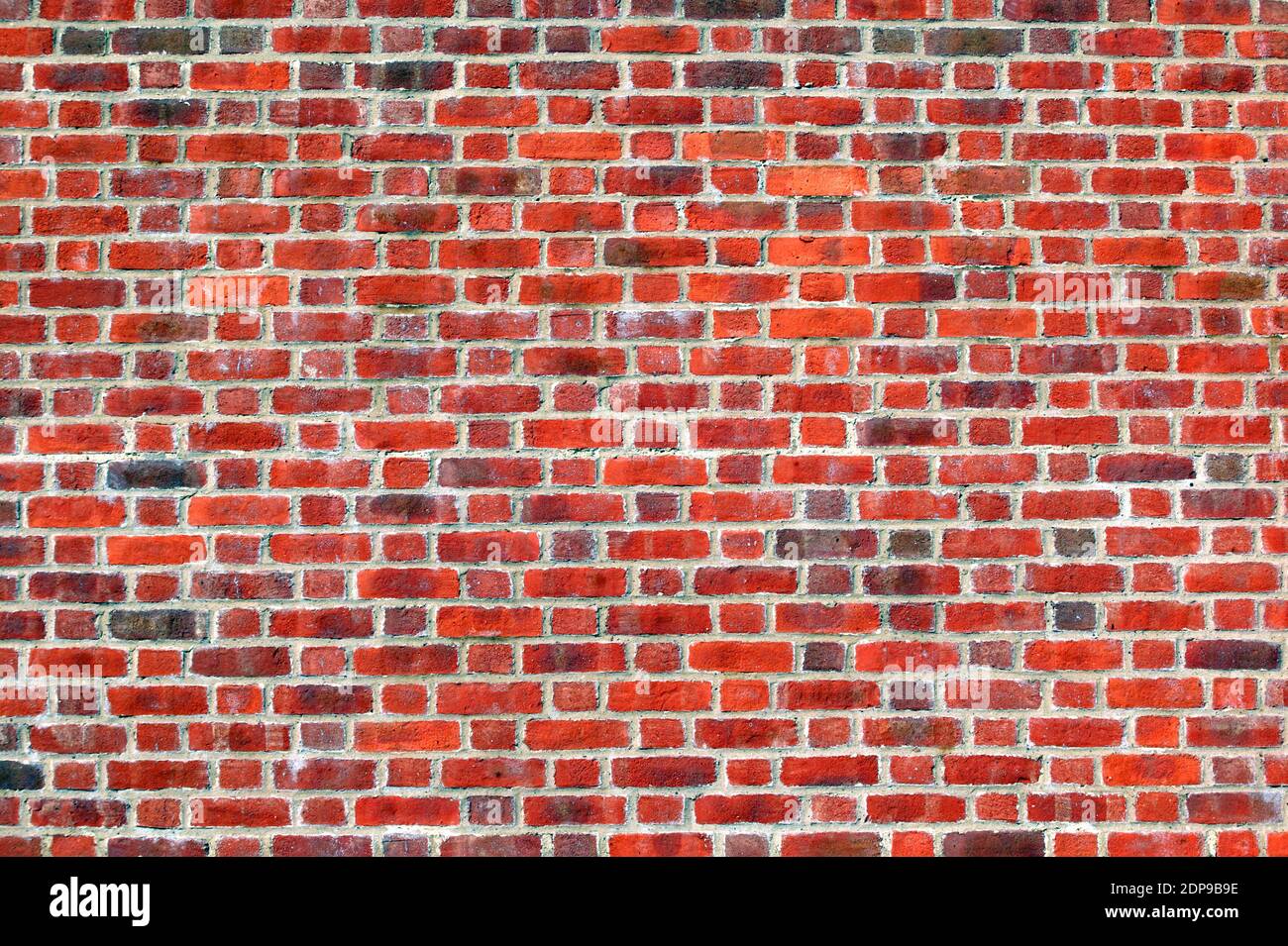 Modern new large red brick wall texture background Stock Photo - Alamy