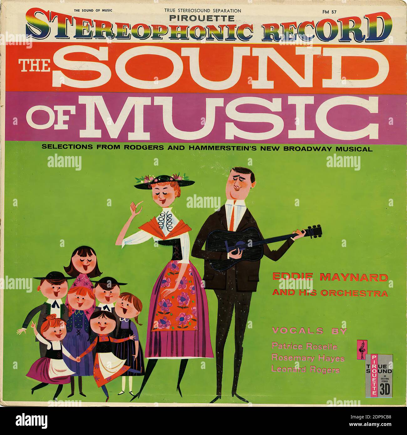 The Sound of Music - Vintage Record Cover Stock Photo - Alamy