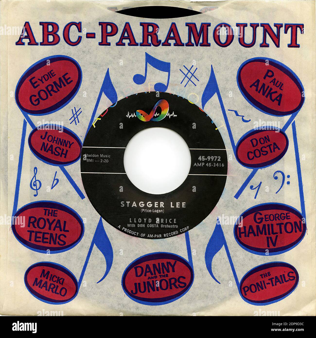 Stagger Lee - Vintage Record Cover Stock Photo - Alamy