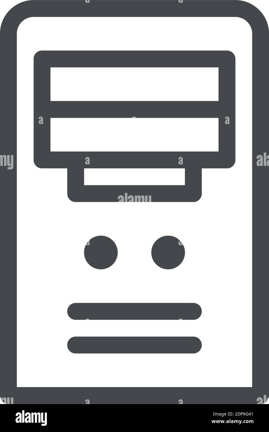 computer vector icon modern simple vector illustration Stock Vector ...