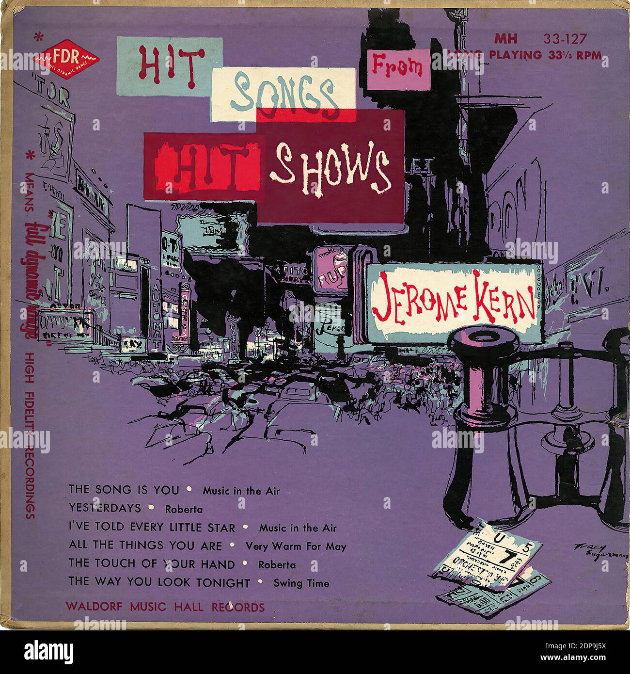 Hit Songs from Hit Shows - Vintage Record Cover Stock Photo - Alamy