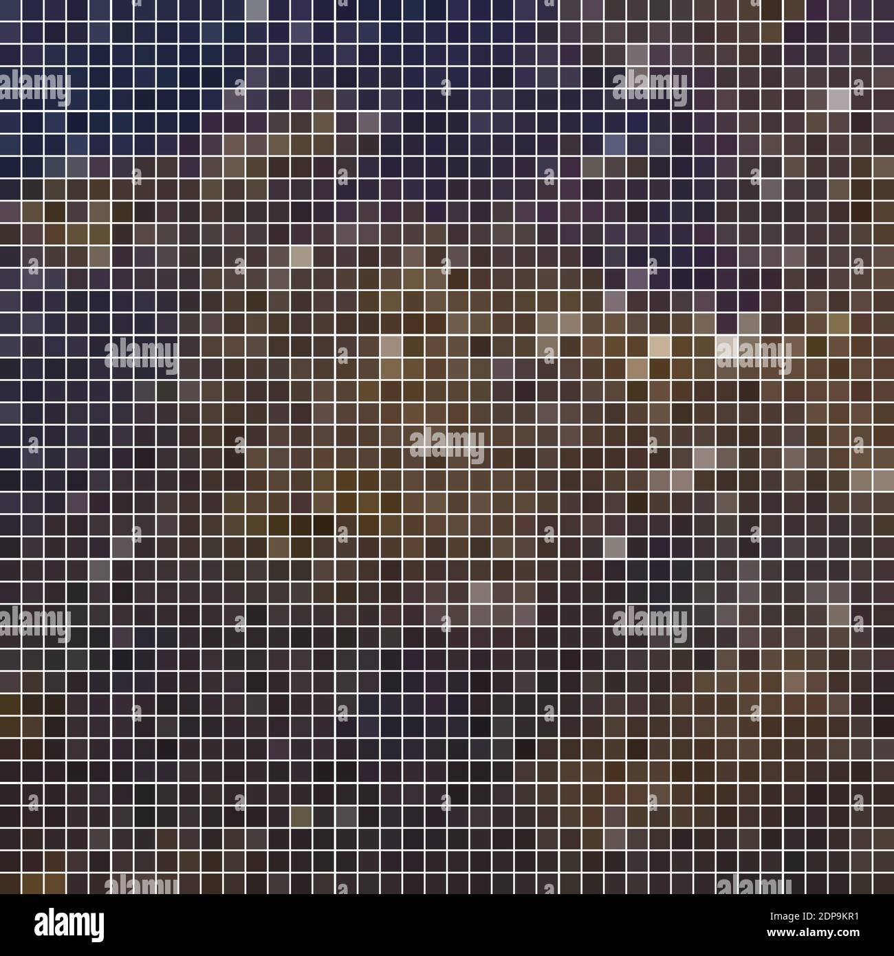 abstract vector square pixel mosaic background - brown Stock Vector ...