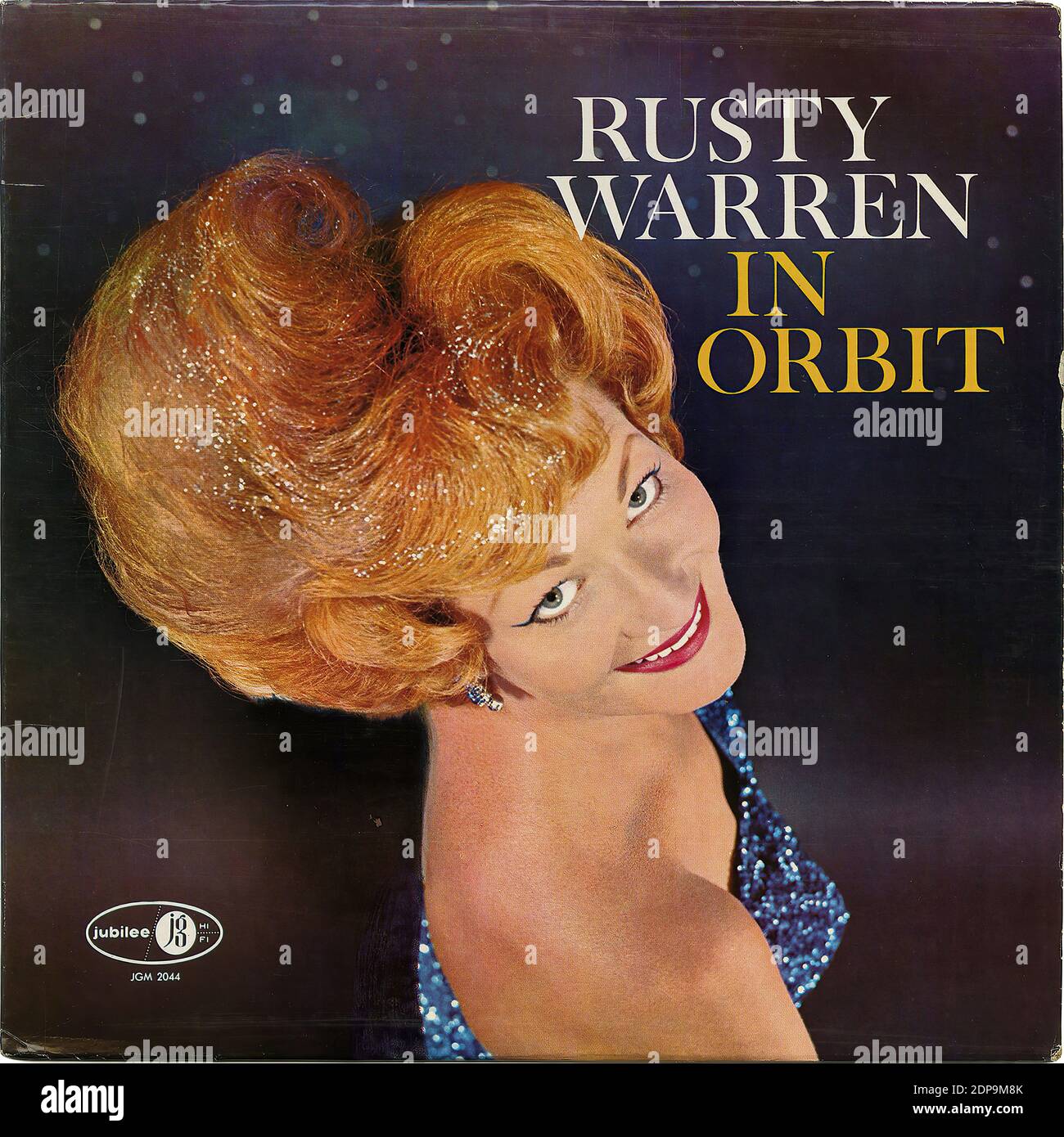 Rusty Warren in Orbit - Vintage Record Cover Stock Photo - Alamy