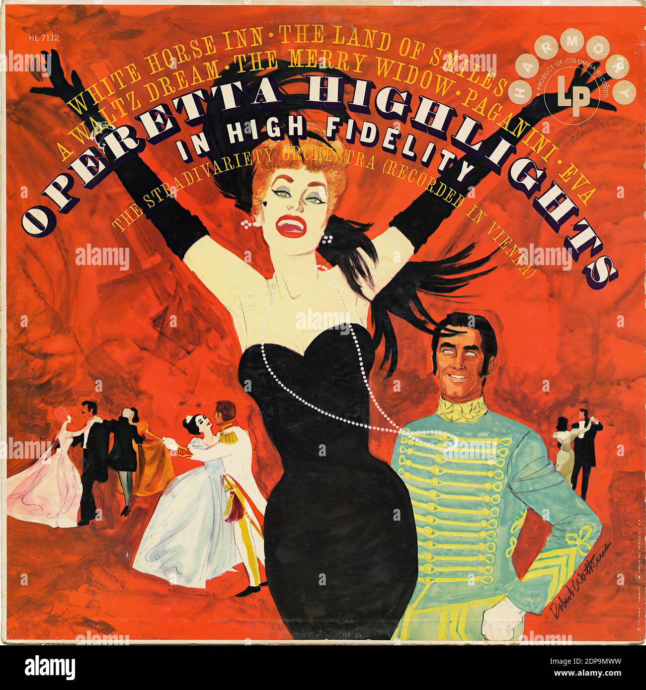 Operetta Highlights in High Fidelity - Vintage Record Cover Stock Photo ...