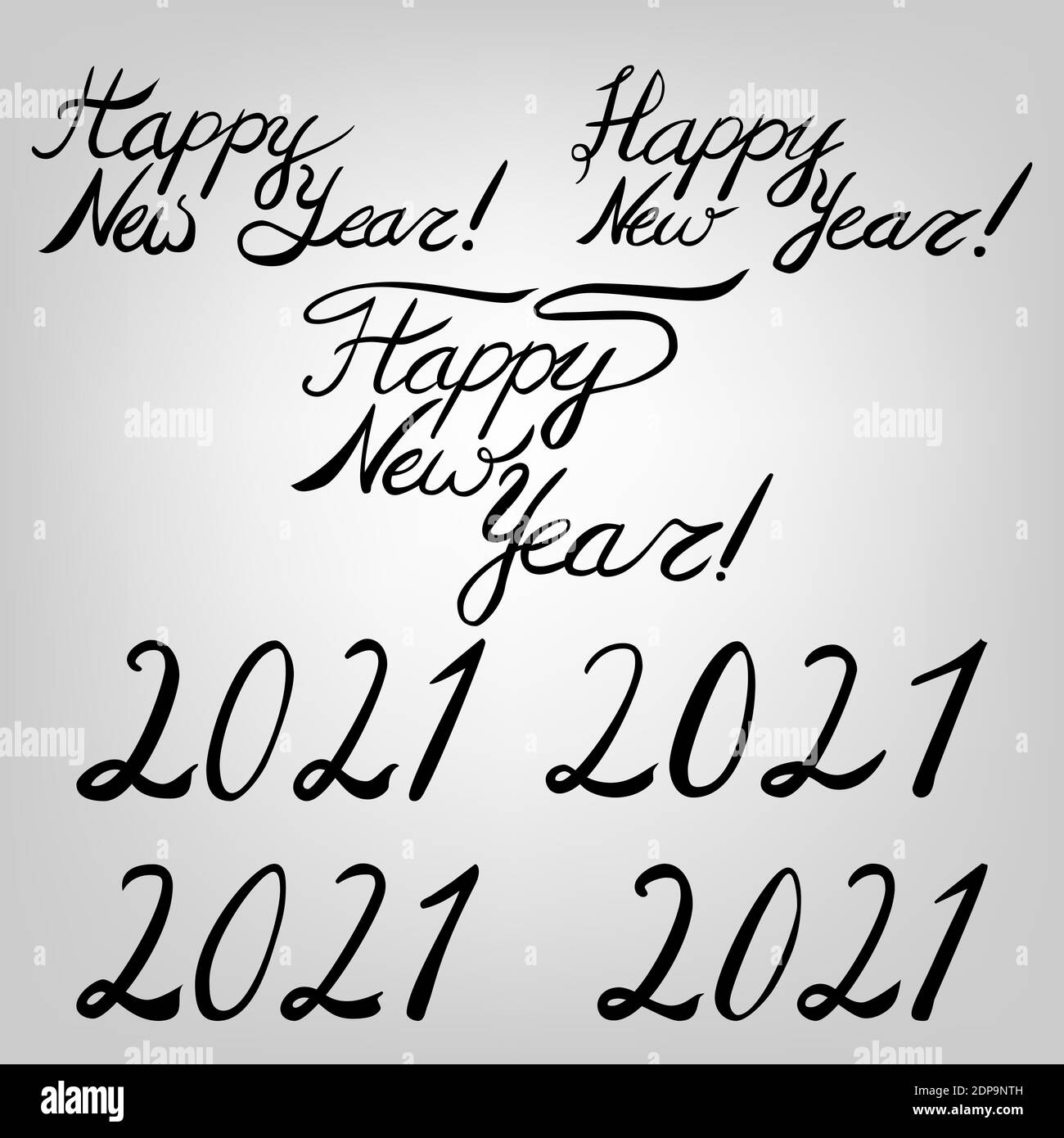 Set phrase happy new Stock Vector Images - Alamy