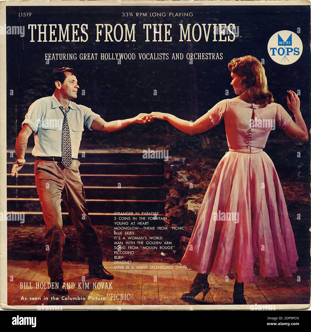 Themes from the Movies - Vintage Record Cover 02 Stock Photo - Alamy
