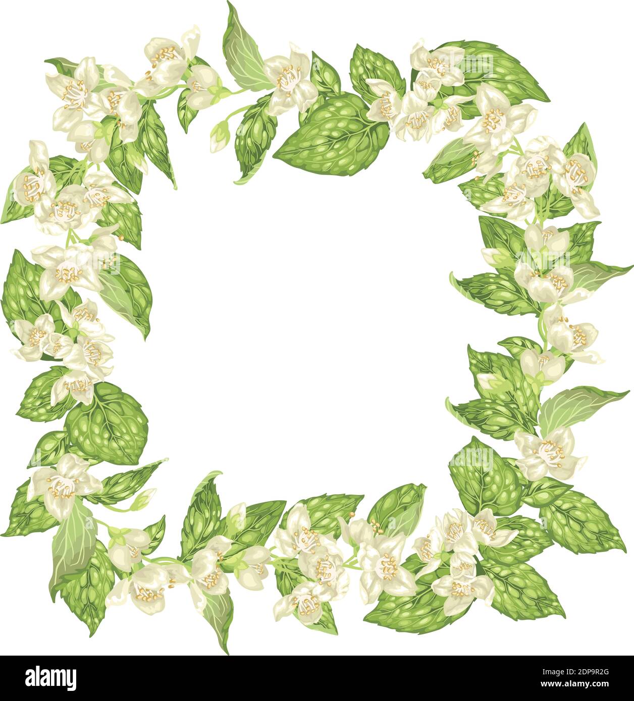 Square wreath Stock Vector Images - Alamy