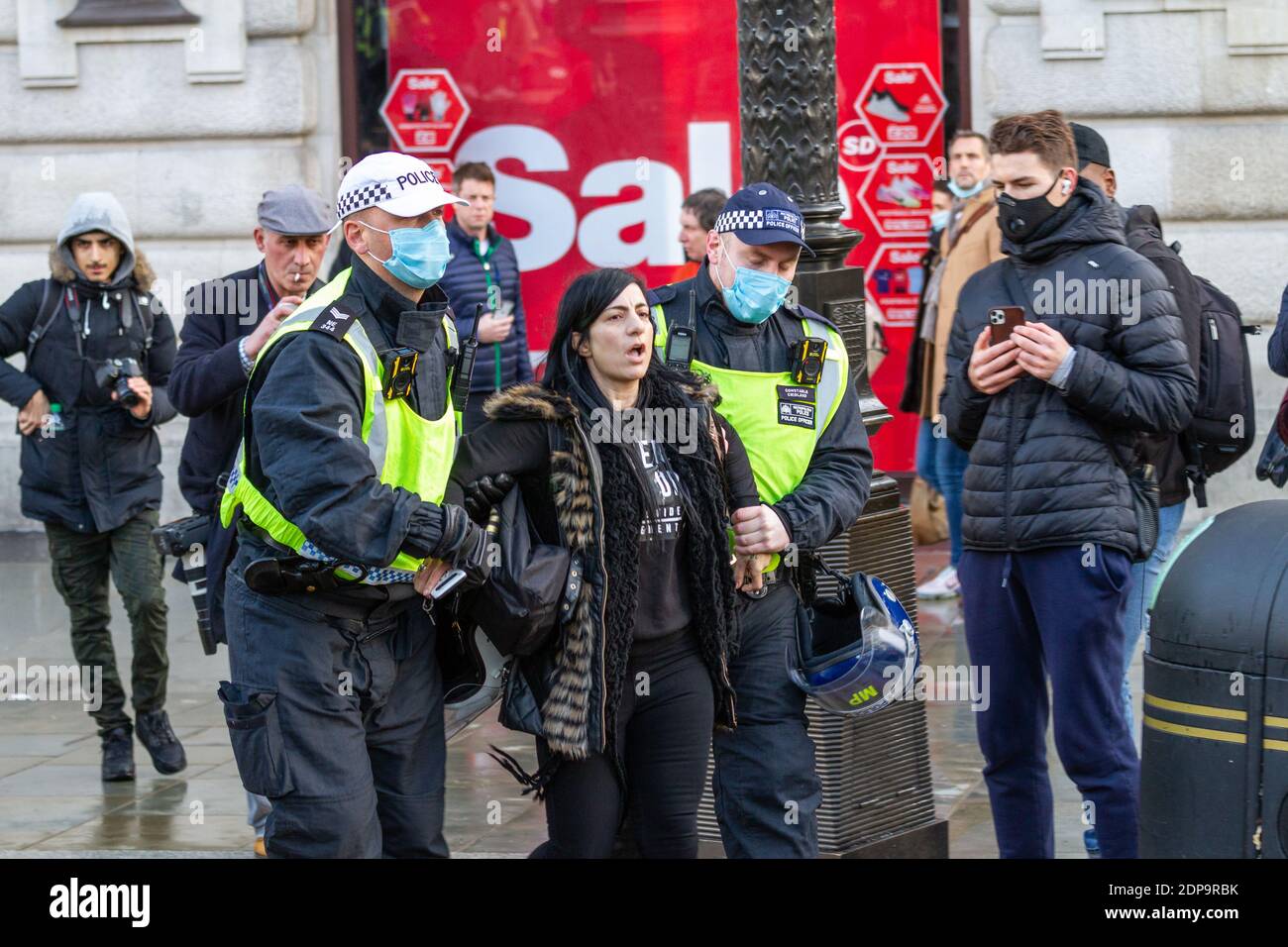 London, England. 19th December 2020. Anti lockdown protest held in ...