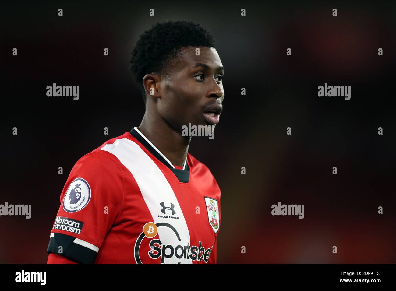 Southampton's Nathan Tella during the Premier League match at St Mary's ...