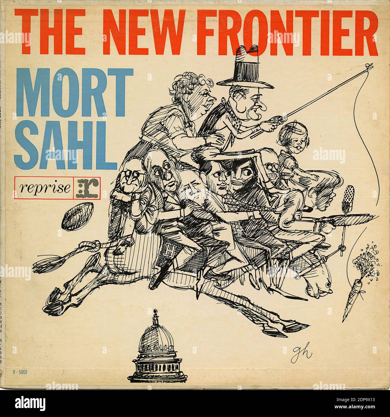 The New Frontier - Vintage Record Cover Stock Photo - Alamy