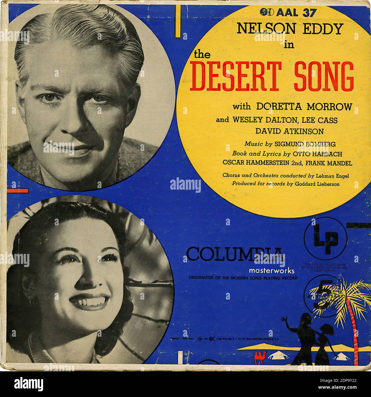 The Desert Song - Vintage record cover 01 Stock Photo - Alamy