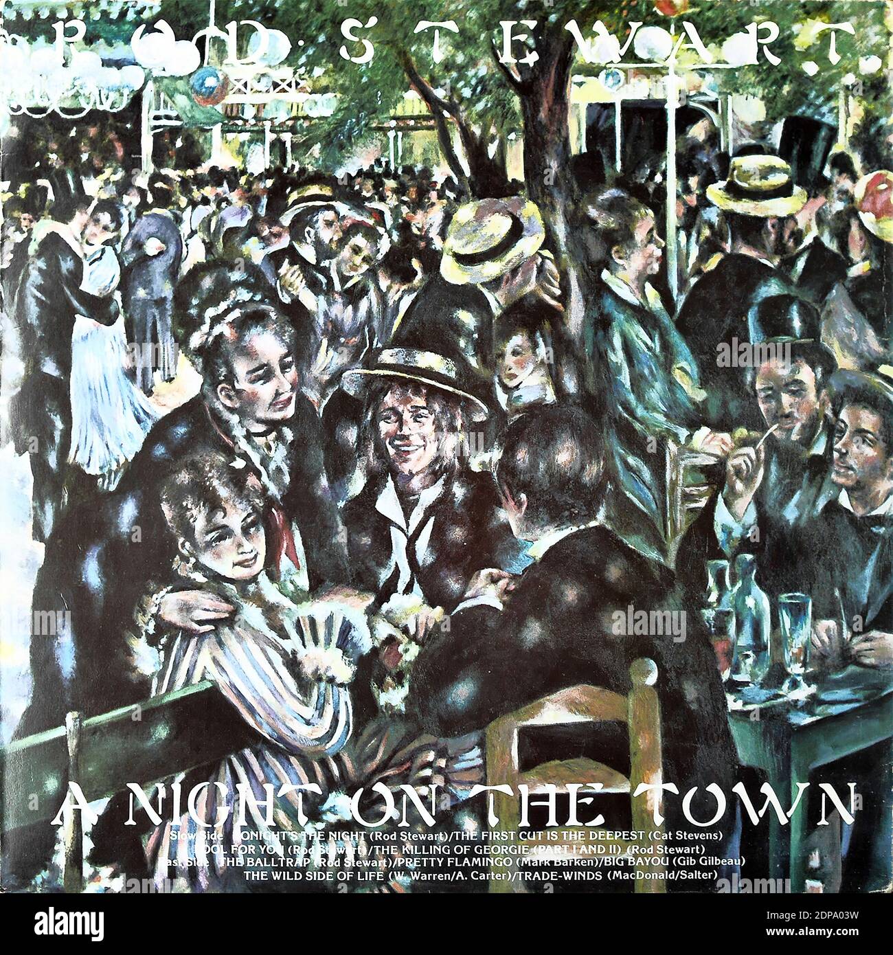 Rod Stewart - A Night On The Town - Vintage vinyl album cover Stock ...