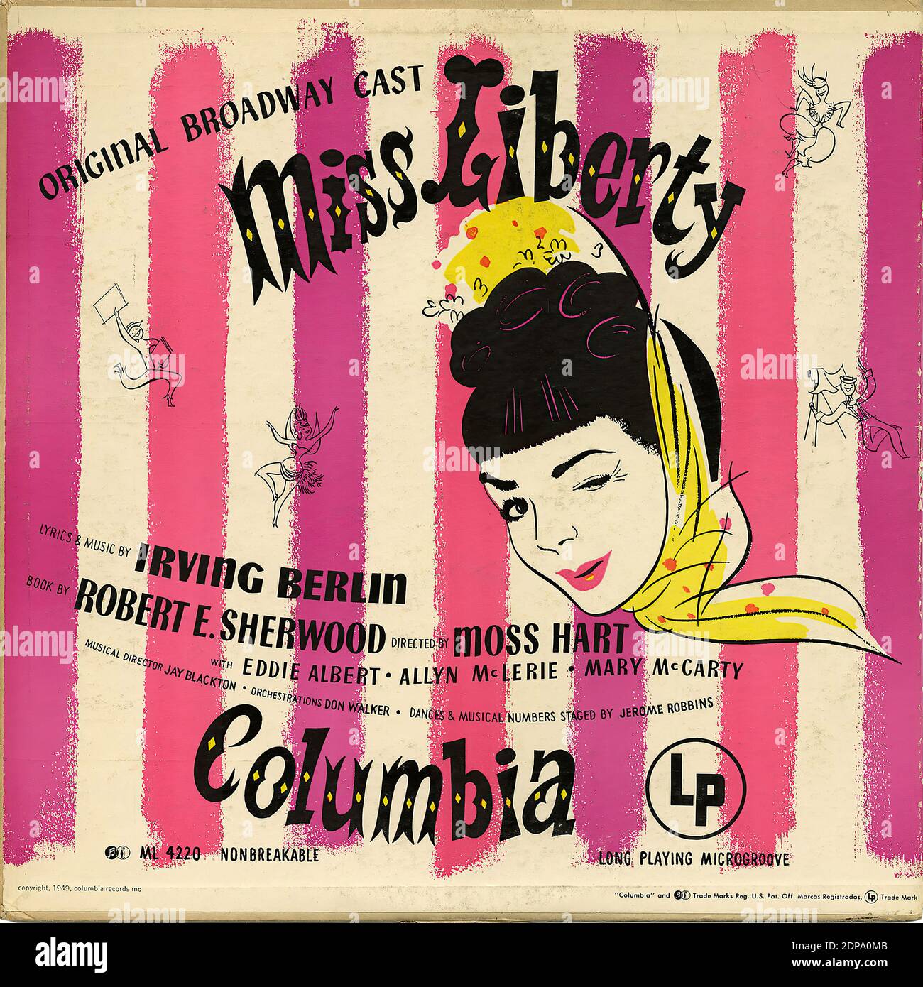 Miss Liberty - Vintage Record Cover Stock Photo - Alamy