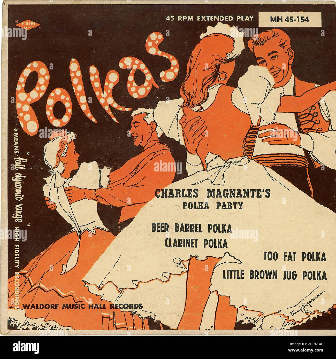Polkas - Vintage record cover 01 Stock Photo - Alamy