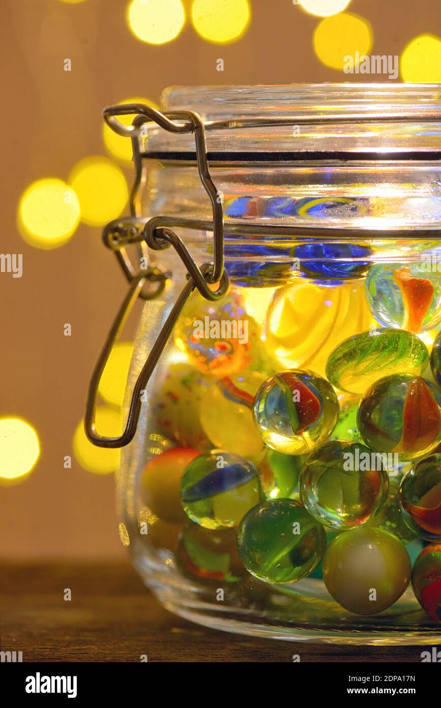 Jar of marbles hi-res stock photography and images - Alamy