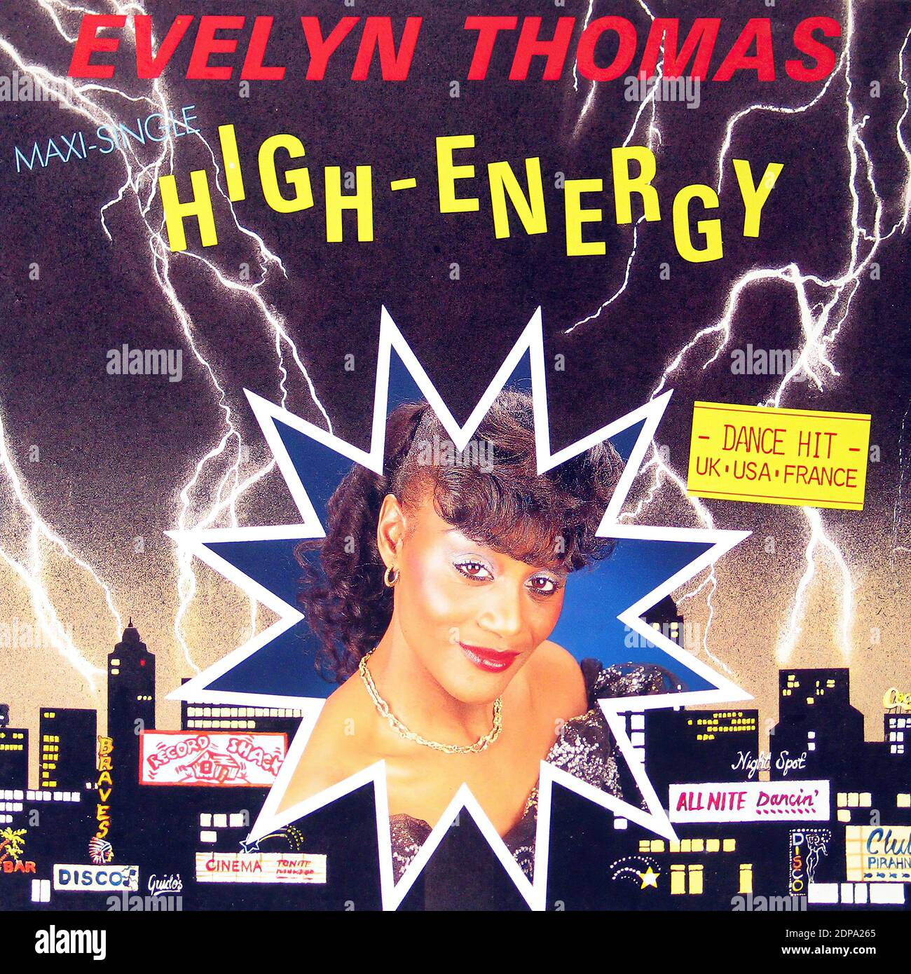 Evelyn Thomas High Energy - Vintage Vinyl Record Cover Stock Photo - Alamy