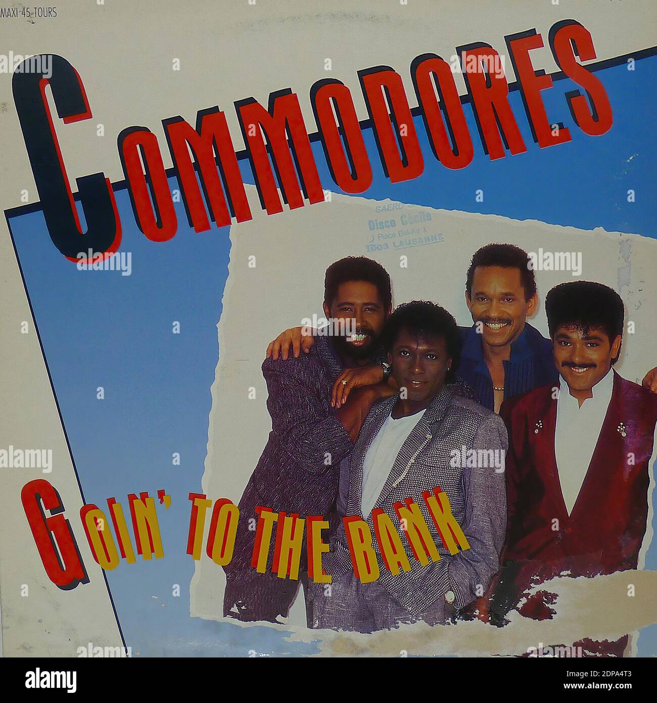 Commodores Going to the Bank - Vintage Vinyl Record Cover Stock Photo ...