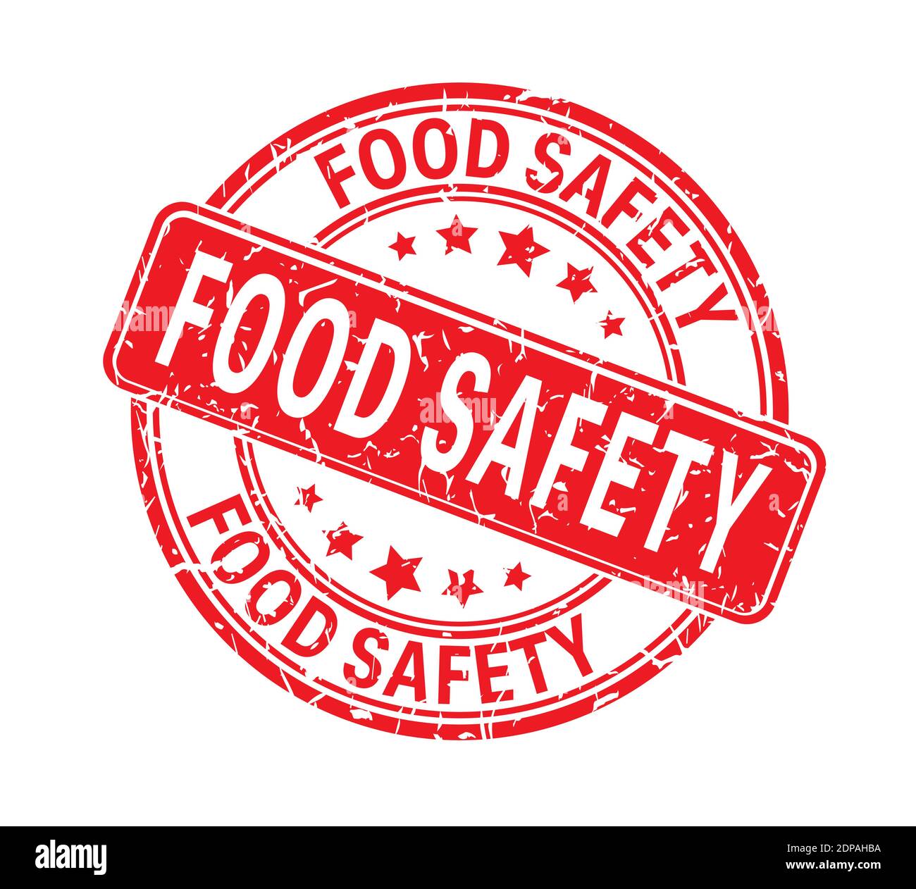 Food safety stamp Stock Vector Images - Alamy