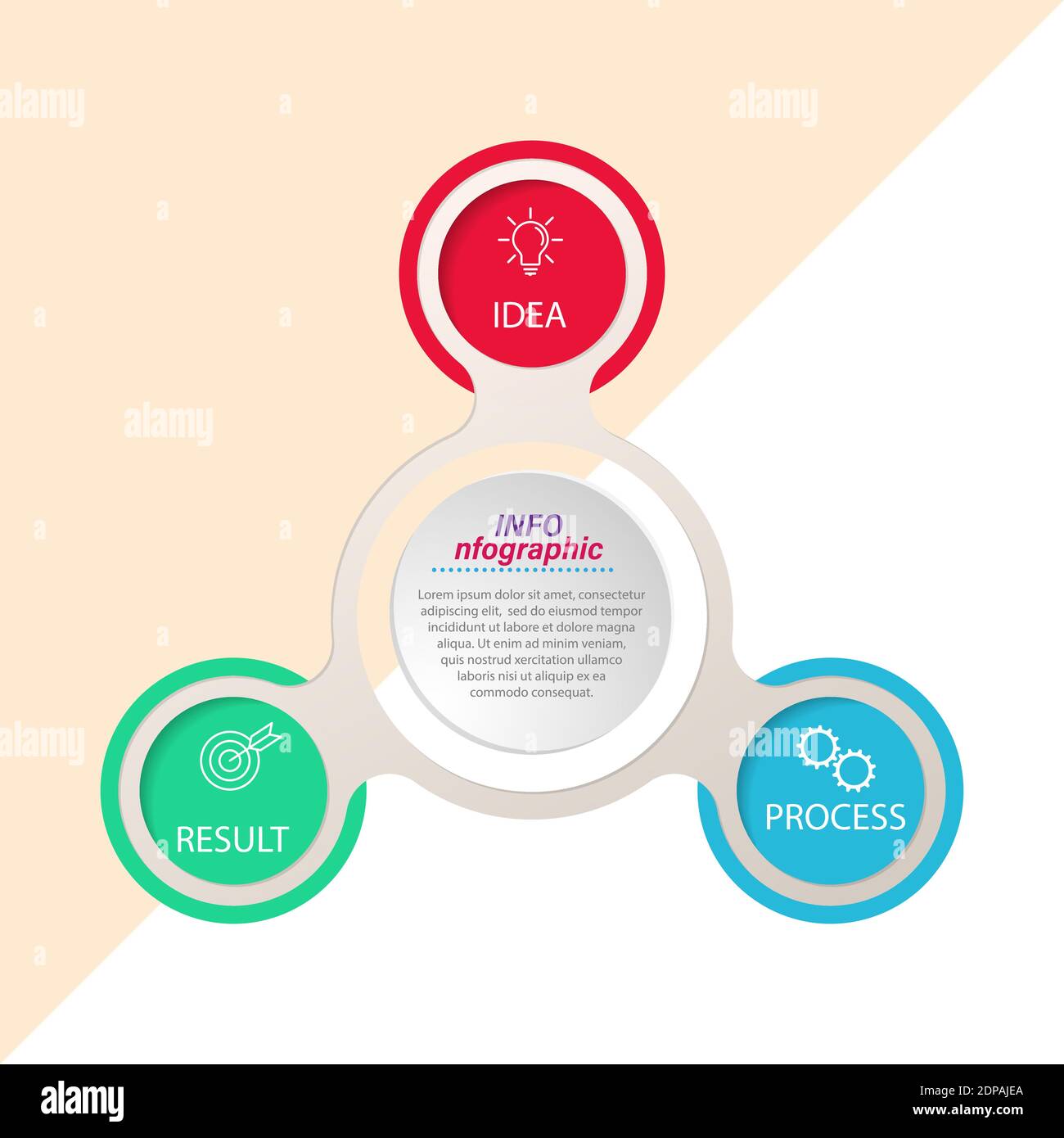 Infographics. Vector template with pictograms for business and finance ...