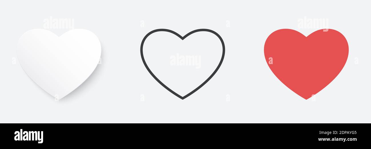 Vector love icon hi-res stock photography and images - Alamy