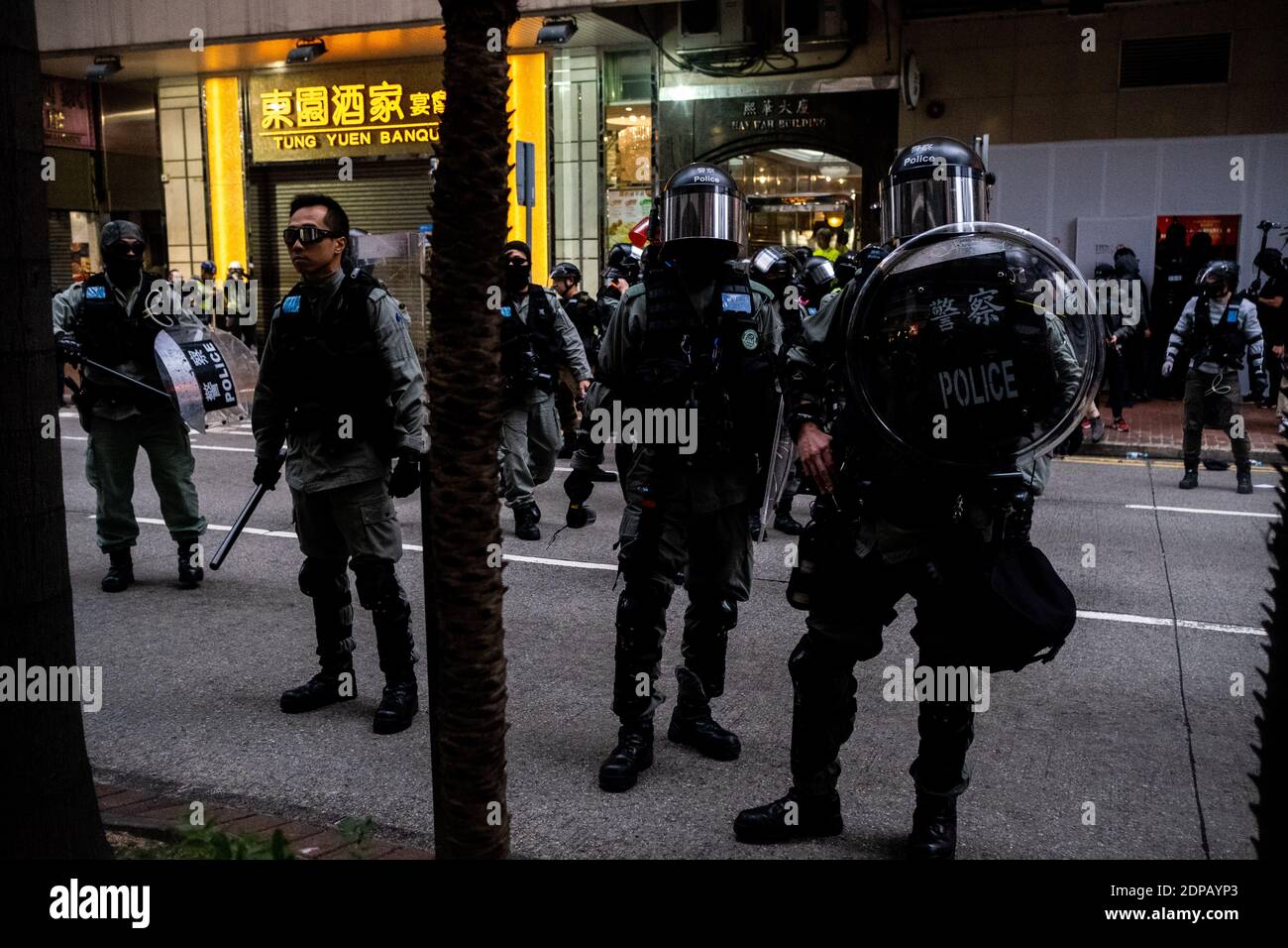 Great march of the pro-democracy movement for the New Year. Hong Kong ...