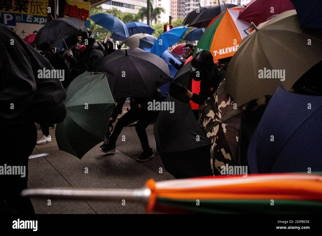 Great march of the pro-democracy movement for the New Year. Hong Kong ...