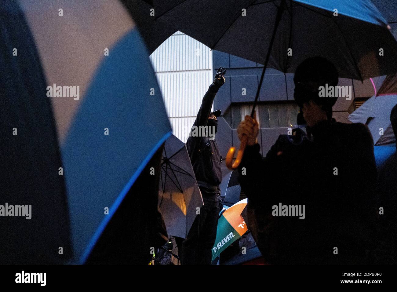 Great march of the pro-democracy movement for the New Year. Hong Kong ...