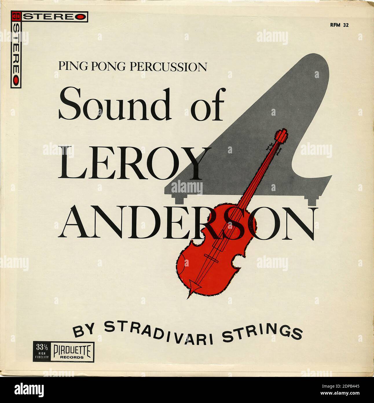 Ping Pong Percussion Sound of Leroy Anderson - Vintage Record Cover Stock Photo - Alamy