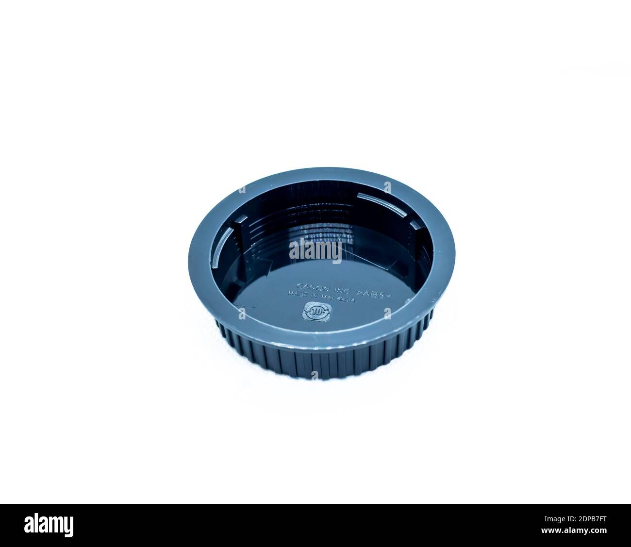 Black Plastic Canon Camera Lens Cap back view Stock Photo - Alamy