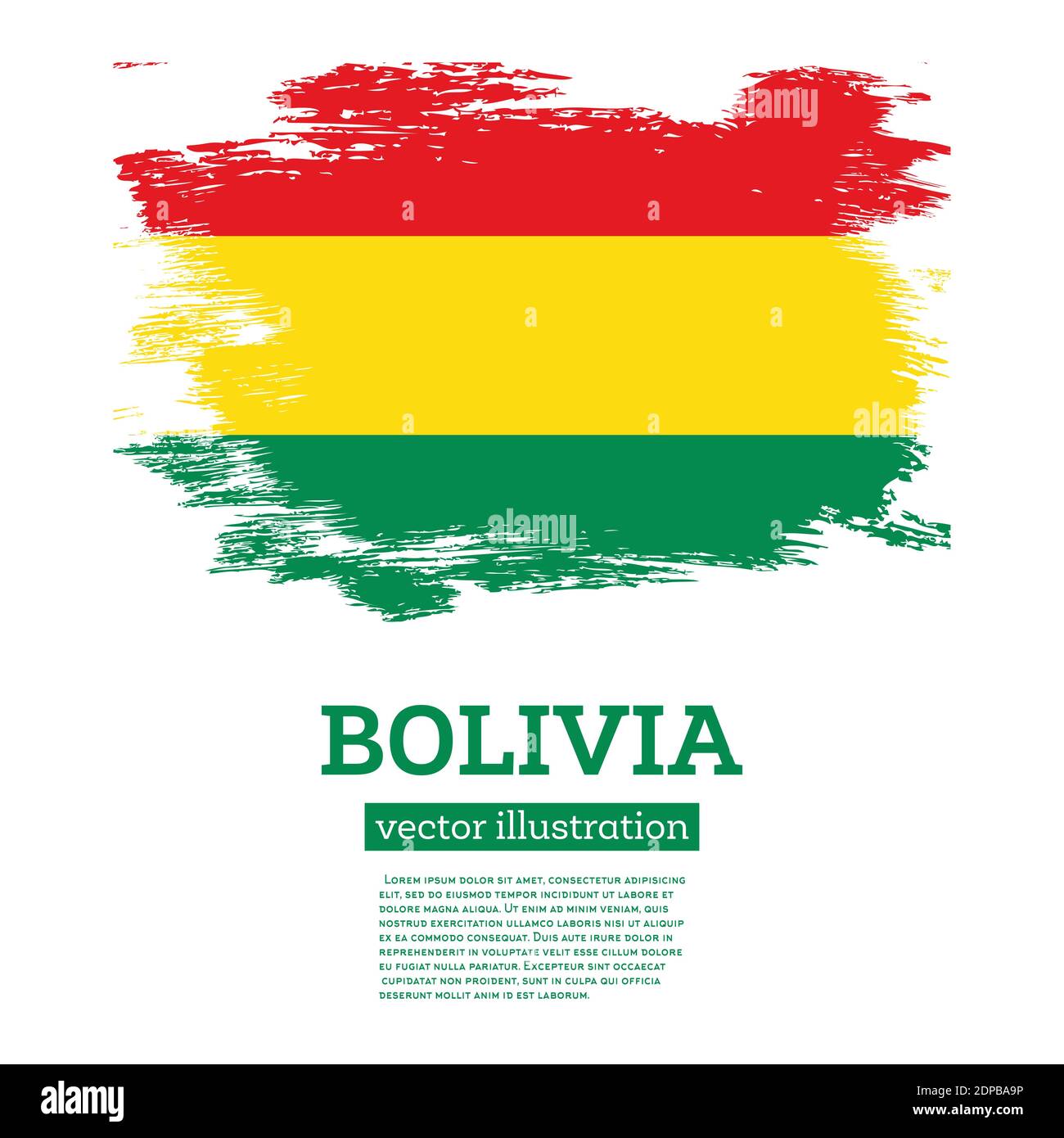 Bolivian flag banner symbol hi-res stock photography and images - Alamy
