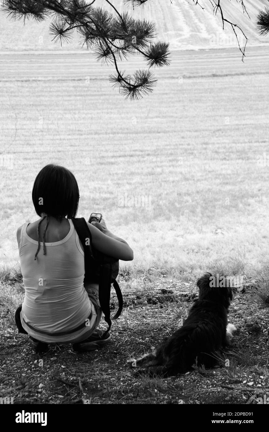 Animal rear domestic Black and White Stock Photos & Images - Alamy