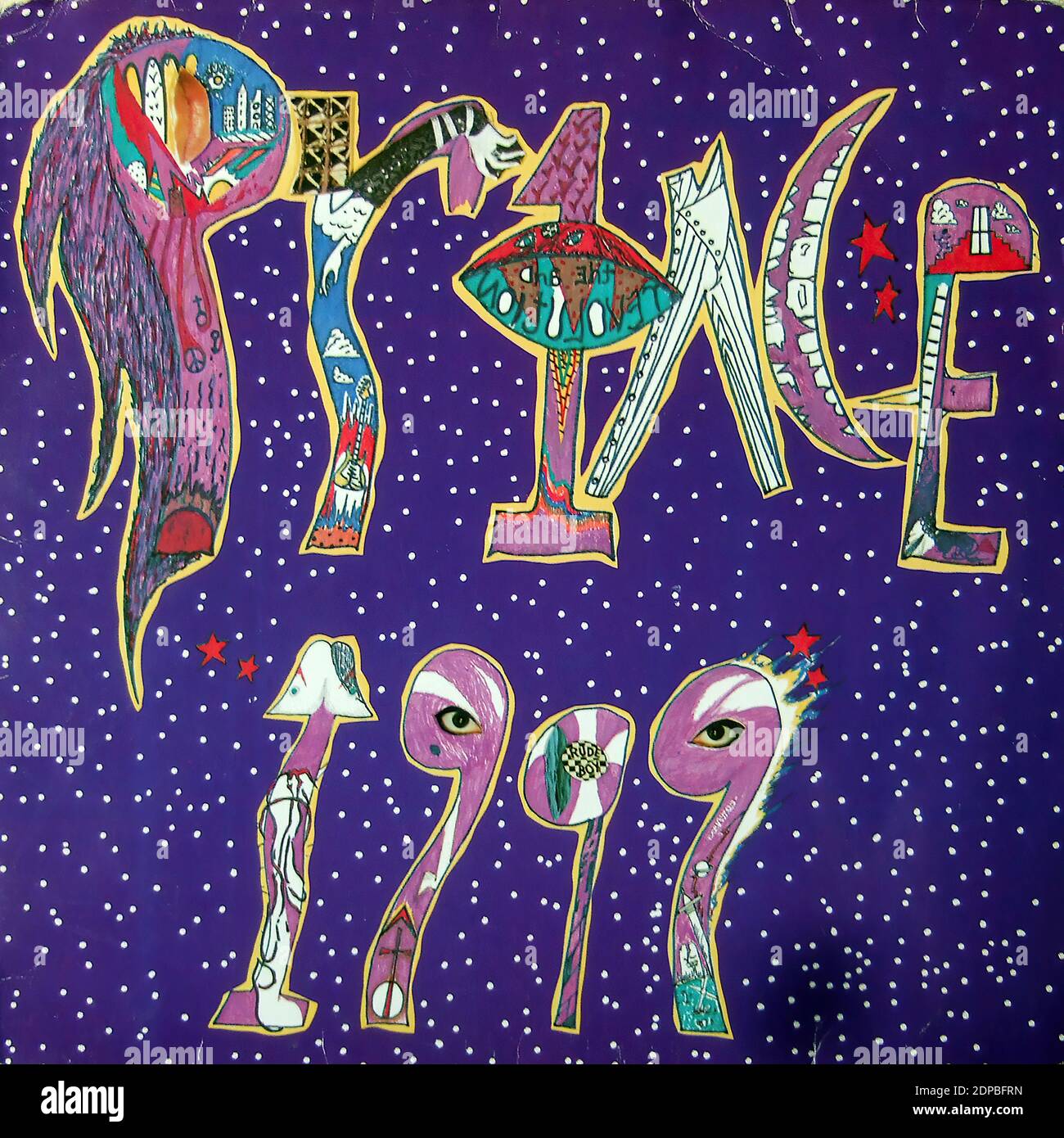 Prince - 1999 - Vintage vinyl album cover Stock Photo - Alamy