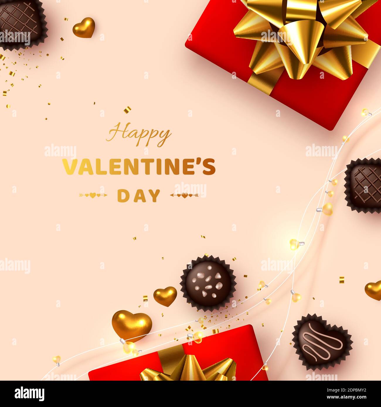 Box valentines day candy Stock Vector Images - Alamy