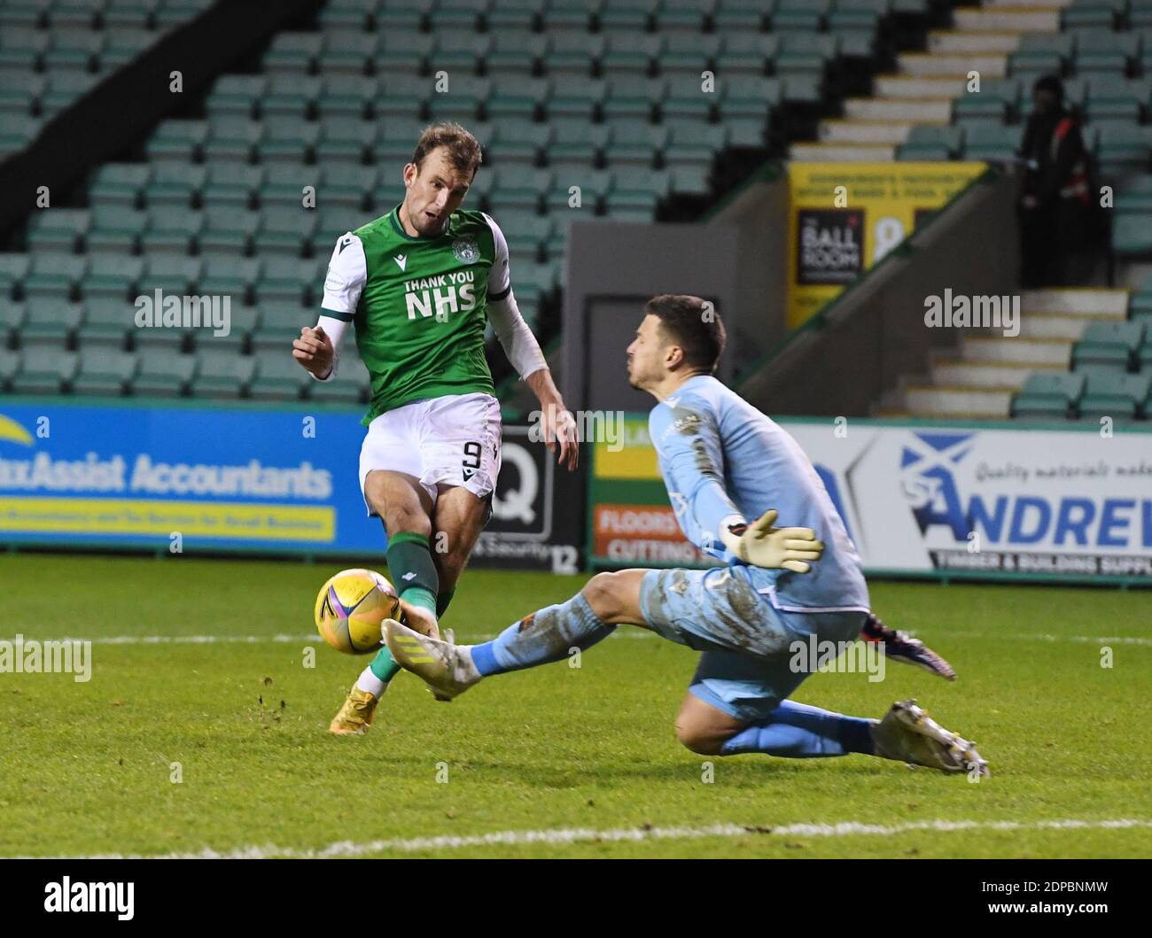 Easter Road Stadium.Edinburgh. Scotland.UK 19th December 20 Scottish ...