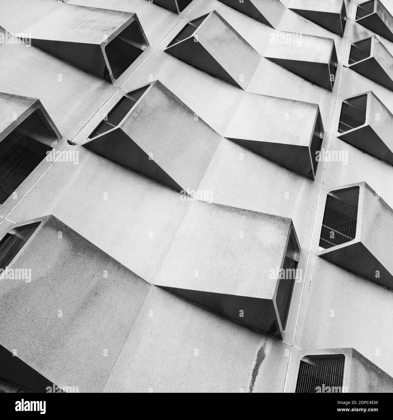 Brutalist facade Black and White Stock Photos & Images - Alamy