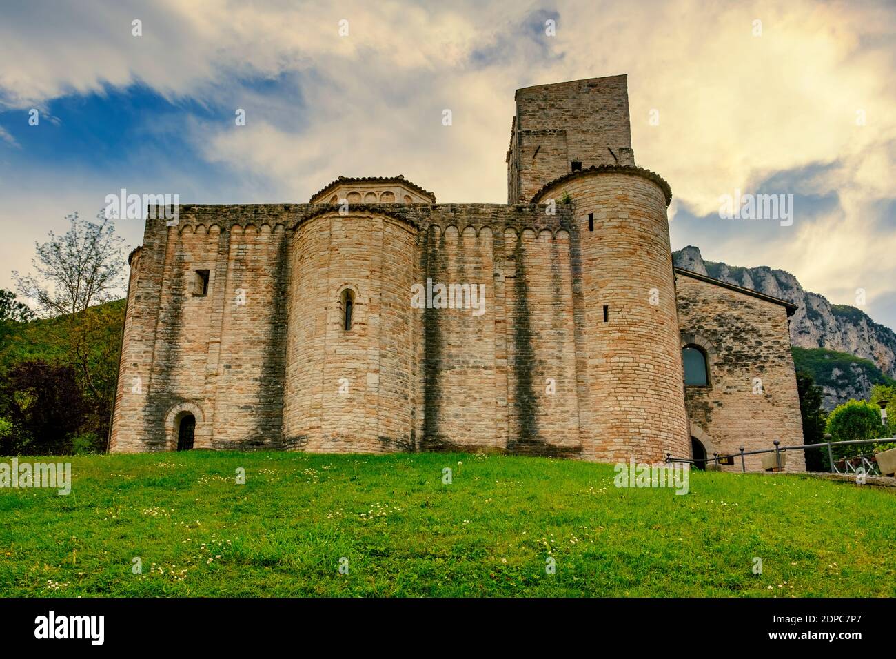 Abbey of San Vittore in Genga, Italy Stock Photo - Alamy