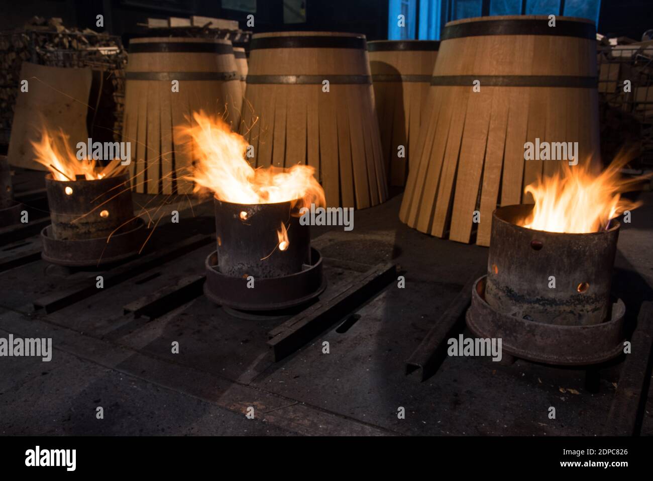 Burning wine barrels hi-res stock photography and images - Alamy