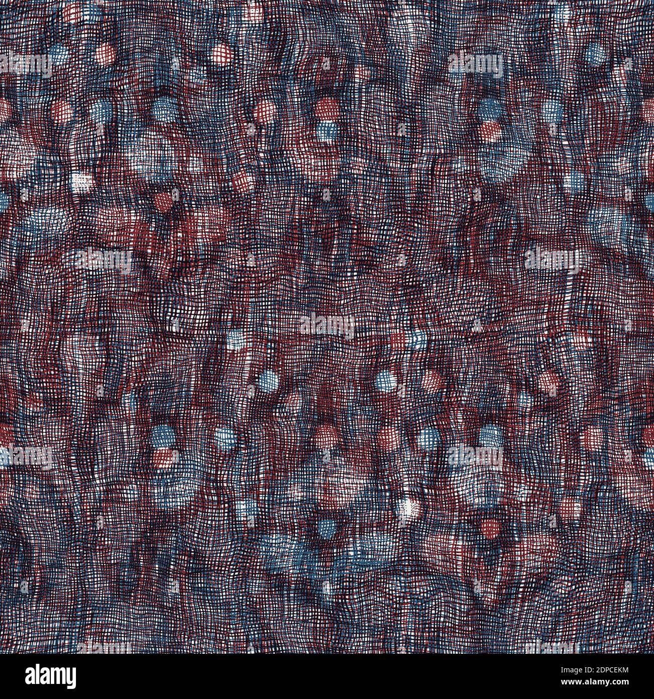Seamless abstract pattern in red blue black white Stock Photo - Alamy