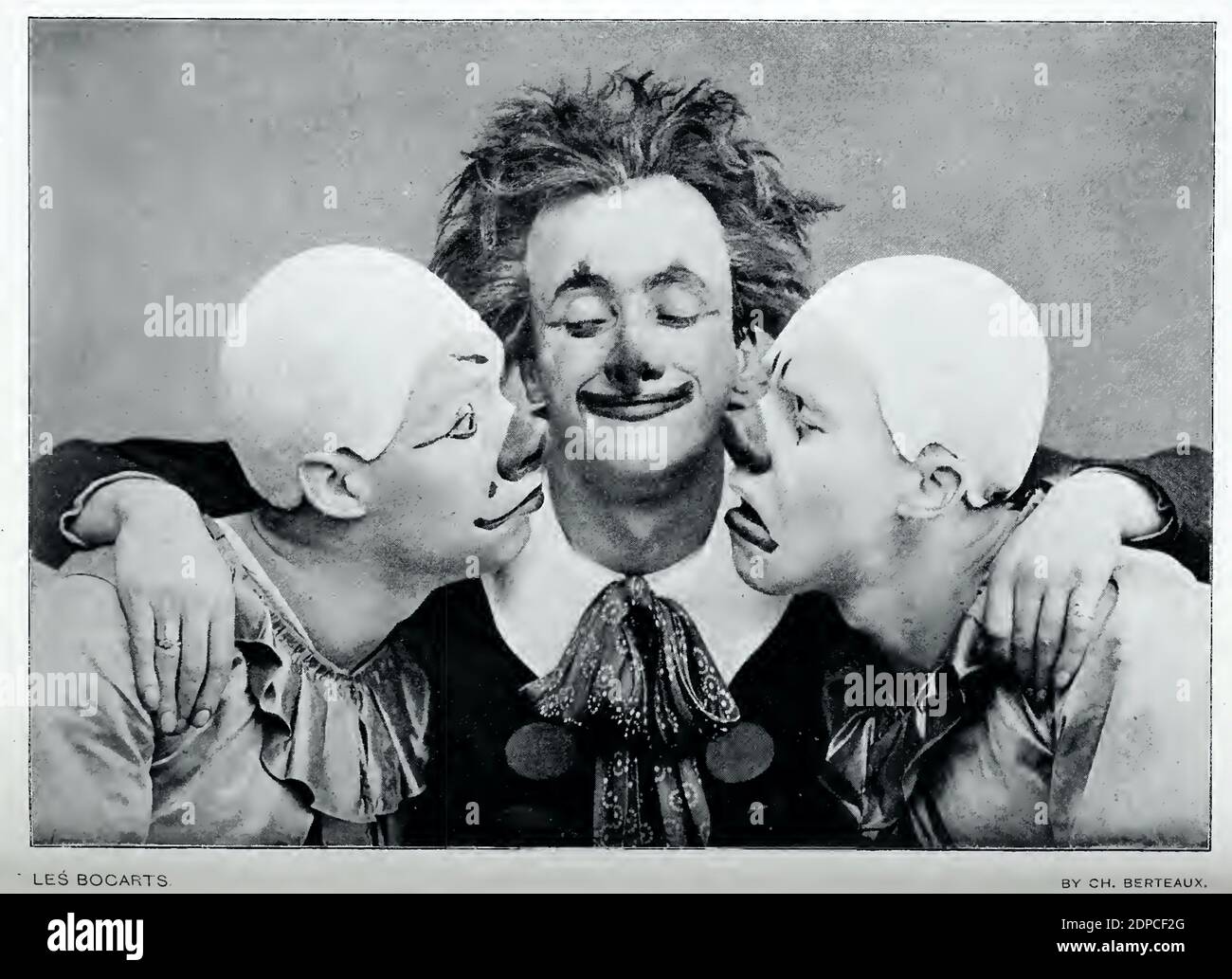 Three Clowns - Georges Berteaux - 1897 Stock Photo - Alamy
