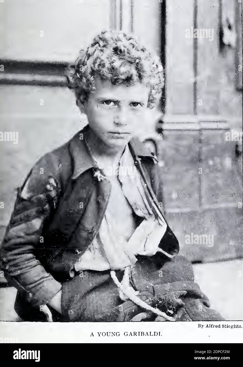 Antique vintage photograph entitled A Young Garibaldi by Alfred ...