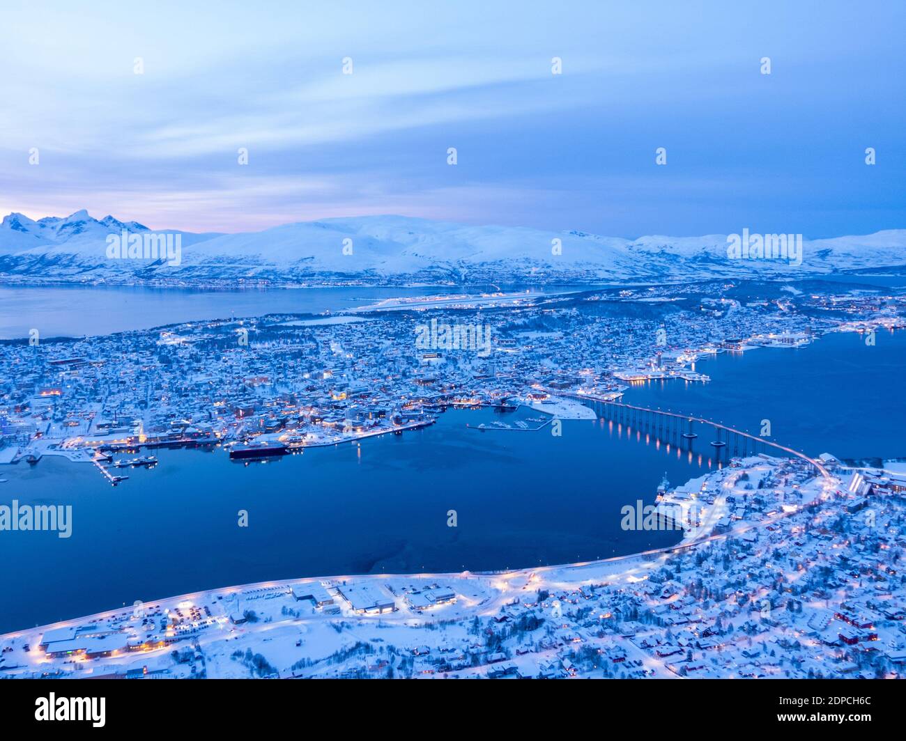 The Tromso Bridge is a road bridge in the city of Tromso which is ...