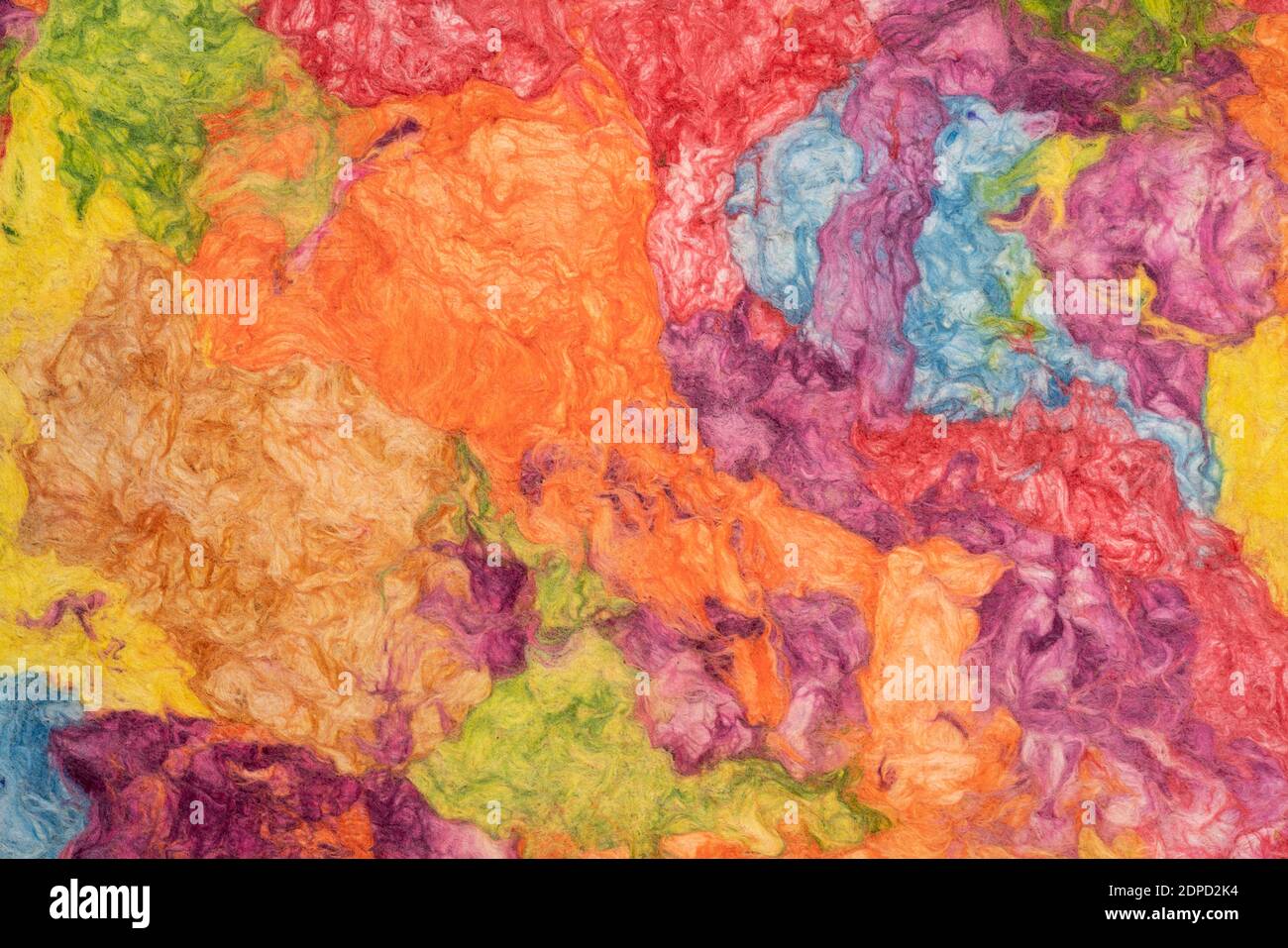 multicolor amate paper manufactured by traditional method from the bark ...