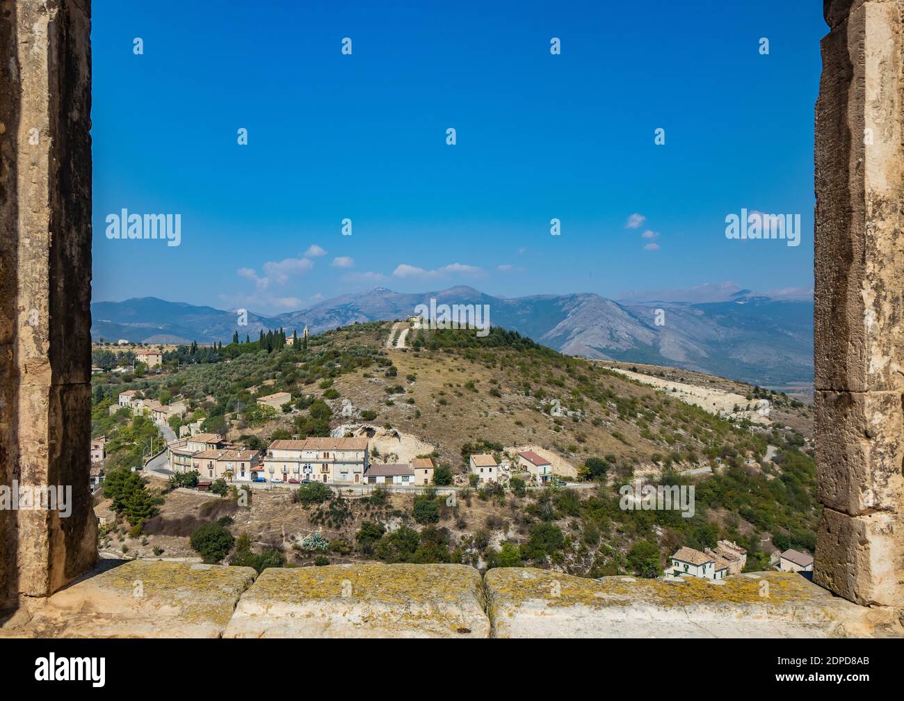 September 13, 2020 - Capestrano, Abruzzo, Italy - The small village ...