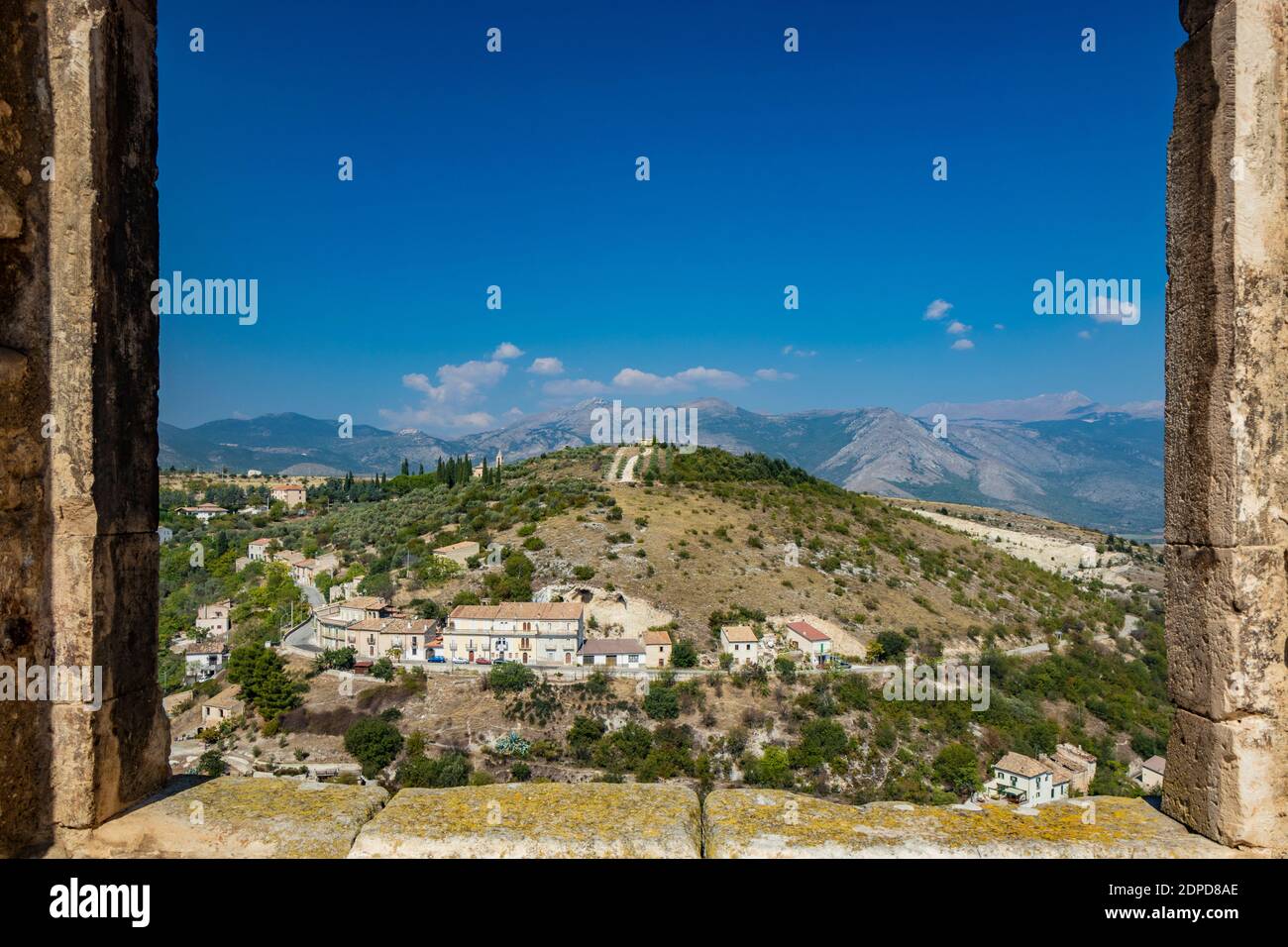 September 13, 2020 - Capestrano, Abruzzo, Italy - The small village ...