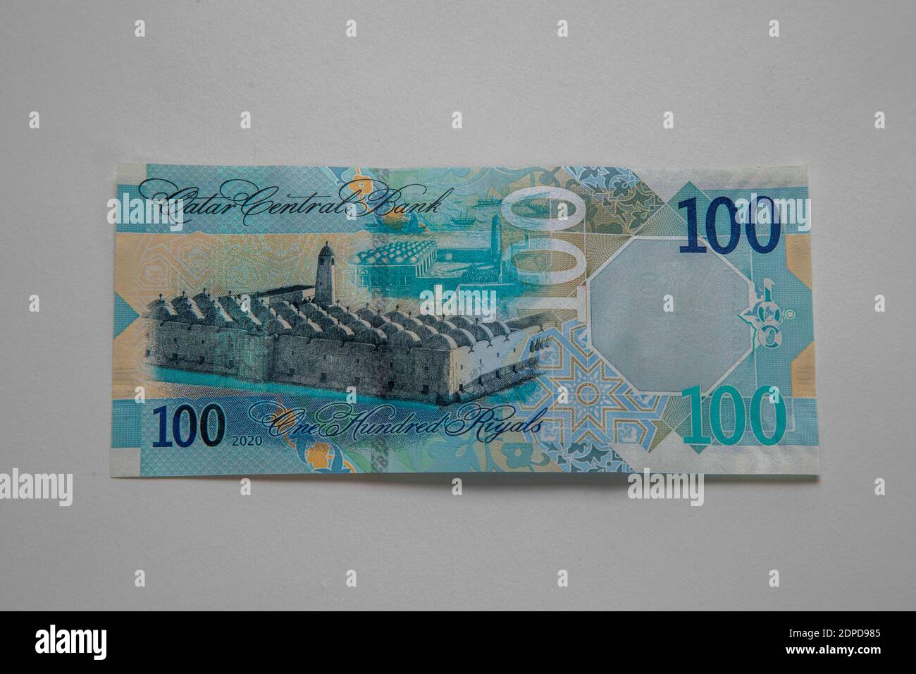 Qatar Currency New .Qatari Riyal ,Notes,500,100,50 on white background ...
