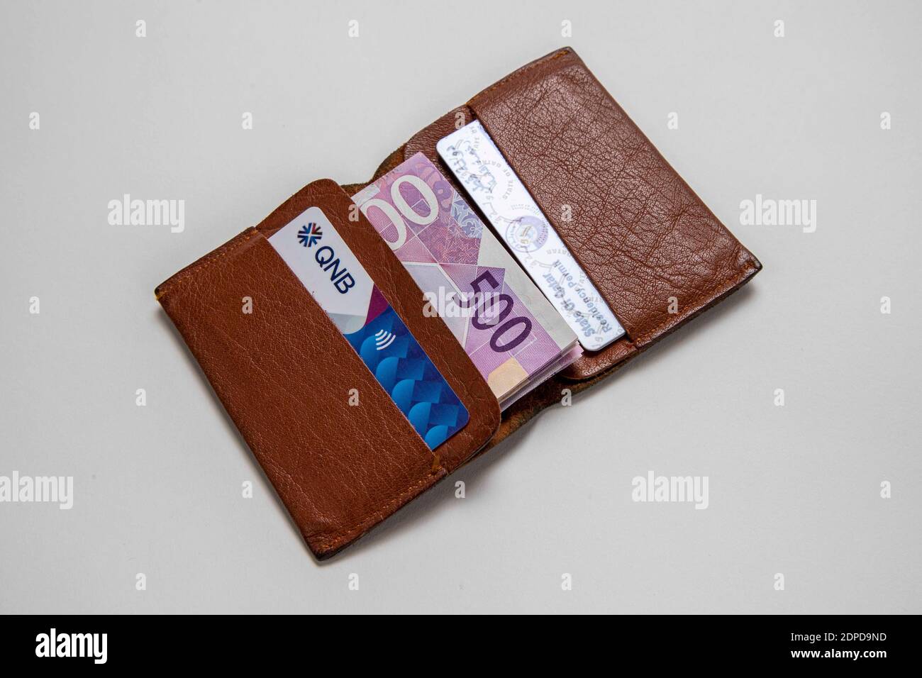 Qatar Currency New .Qatari Riyal ,Notes,500,100,50 on white background ...