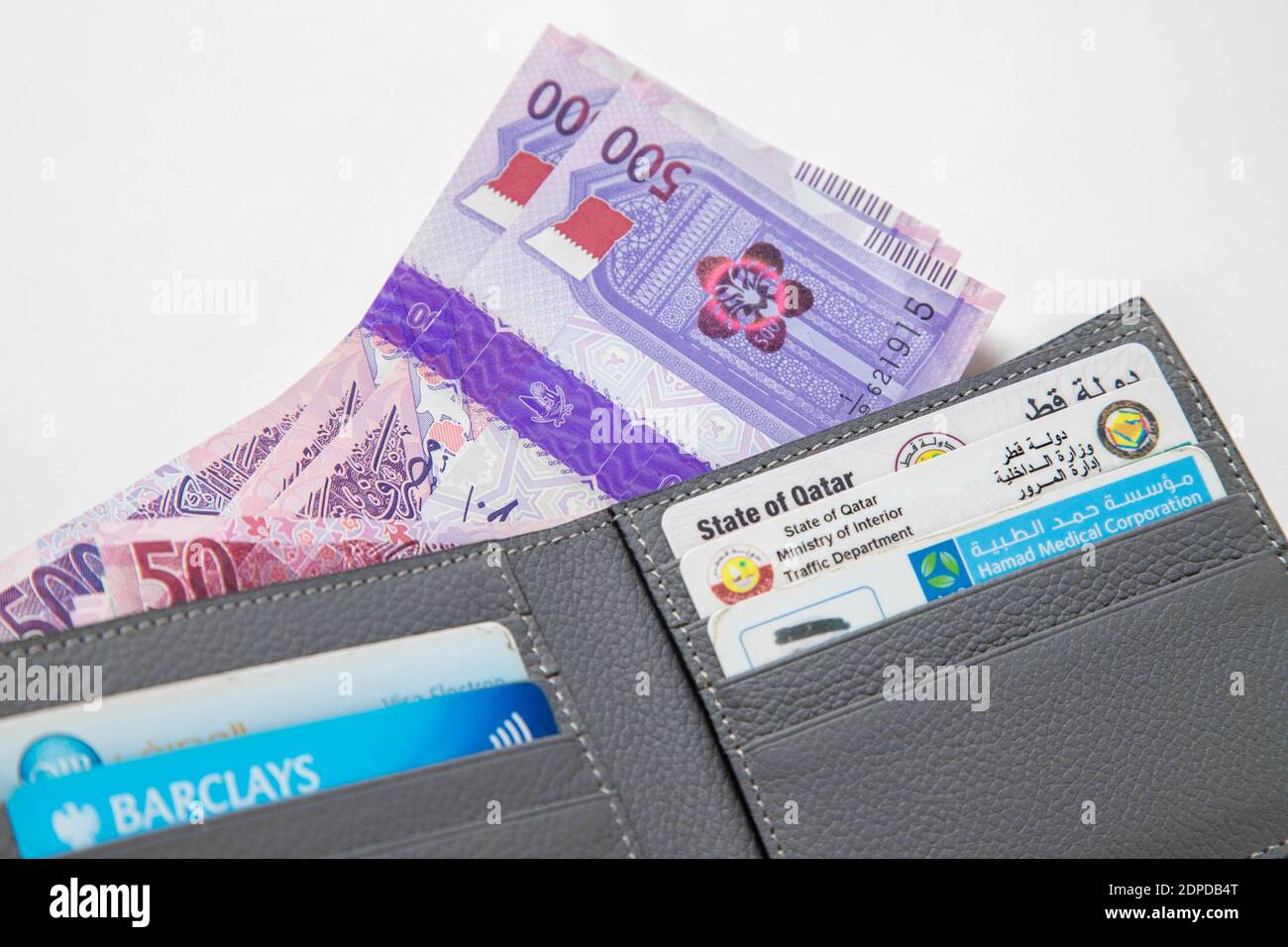 Qatar Currency New .Qatari Riyal ,Notes,500,100,50 on white background ...