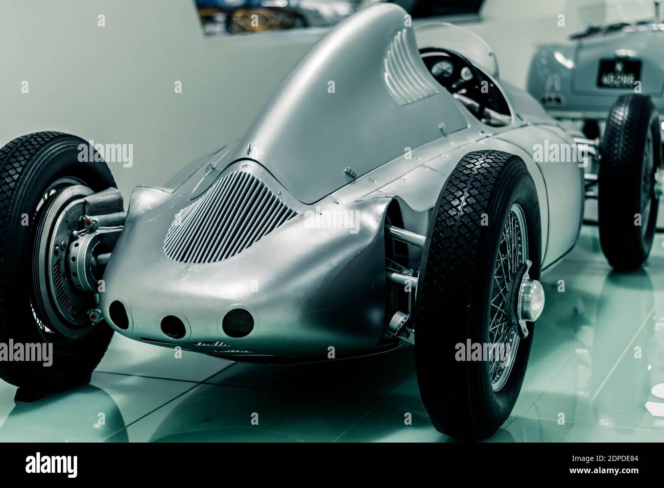 STUTTGART, Germany 6 March 2020: back view of Porsche Type 360 (1948 ...